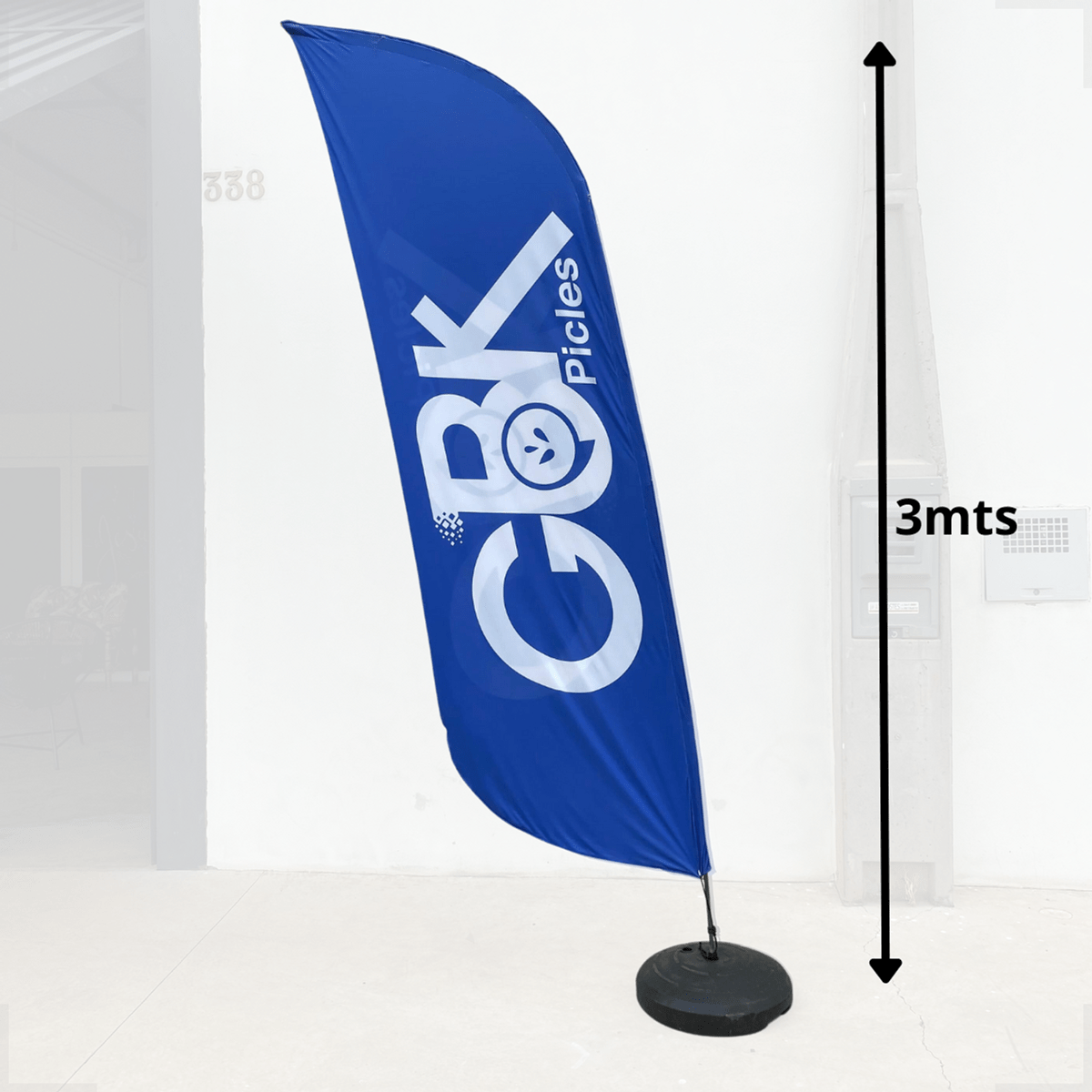 Wind Banner Completo 3m - GBK PERSONALIZADOS