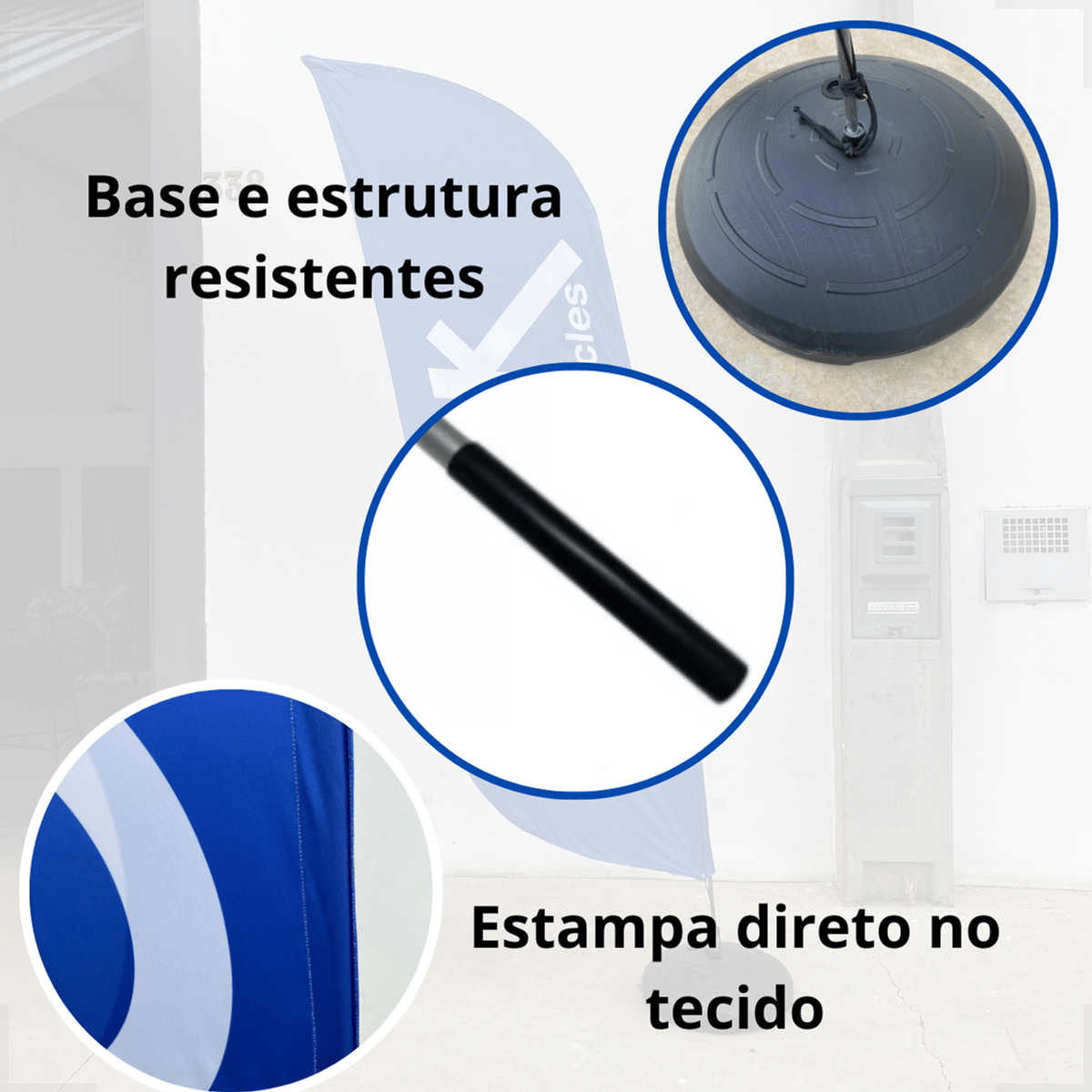 Wind Banner Completo 3m - GBK PERSONALIZADOS